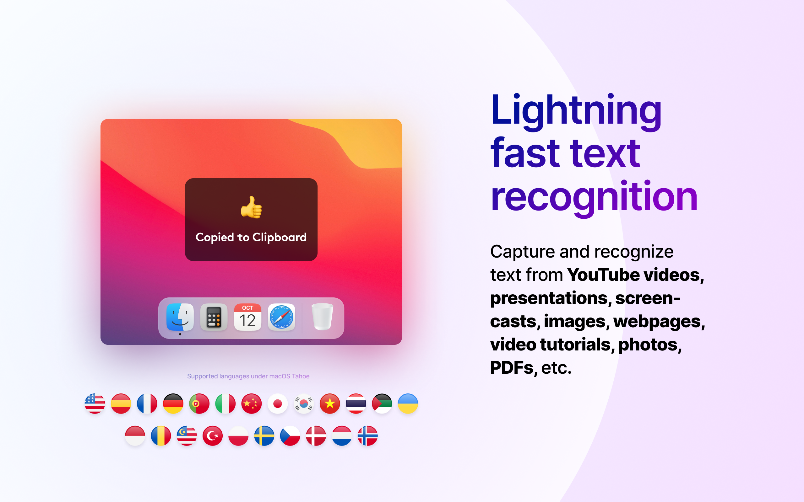 TextSniper en Setapp | Captura parte de la pantalla y conviértela en texto | Setapp